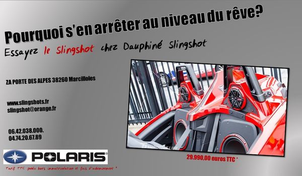 Reservez Votre Essai Du Slingshot Polaris | Blog Groupe Quad Action